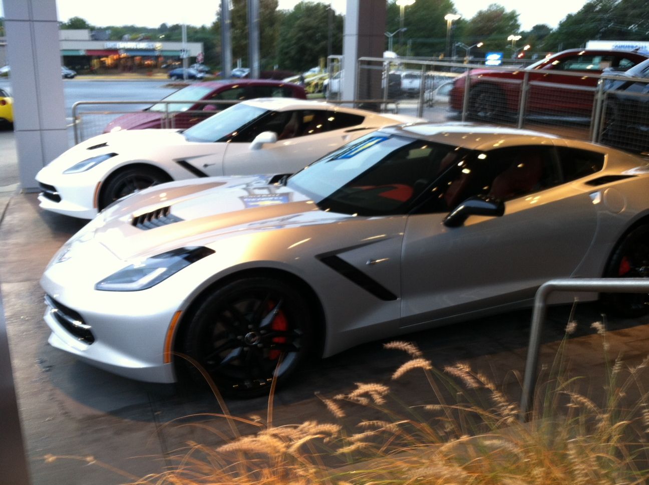 FBI couple get their Stingray. Silver/Red Z51 black wheels. pics ...