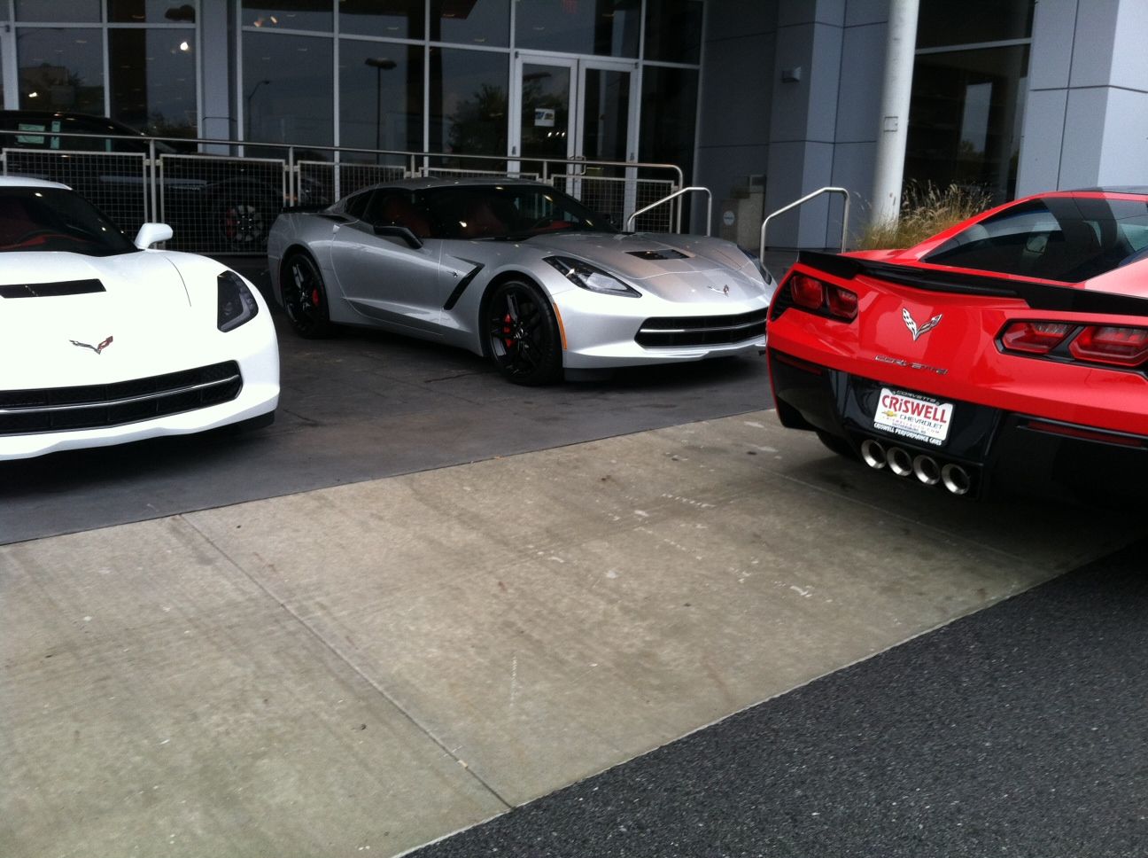 FBI couple get their Stingray. Silver/Red Z51 black wheels. pics ...