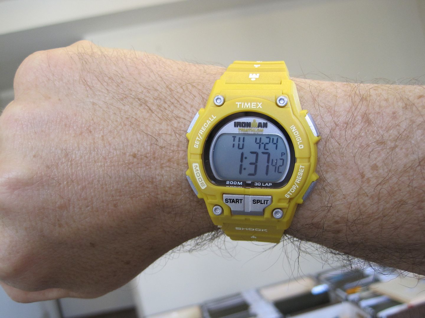 Quick & Dirty Wrist Shots: Yellow "Vivid Color" Timex Ironman Triathlon ...